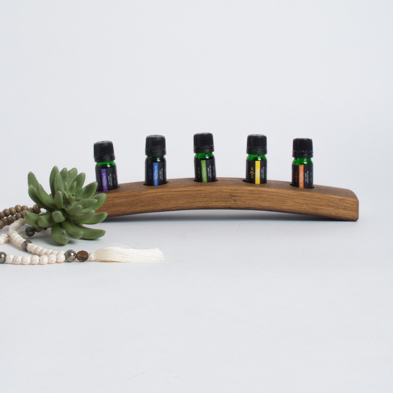 5 Bottle Essential Oil Display - Etsy