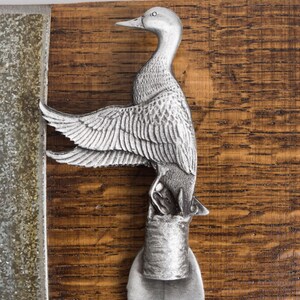 Small Pewter Duck Wine Barrel Coat Rack, Choice of Finish - Etsy