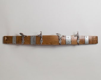 Small Pewter Duck Wine Barrel Coat Rack Choice of Finish | Etsy