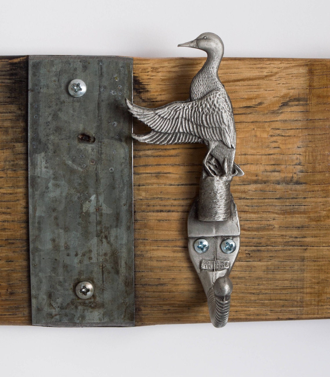 Small Pewter Duck Wine Barrel Coat Rack Choice of Finish | Etsy