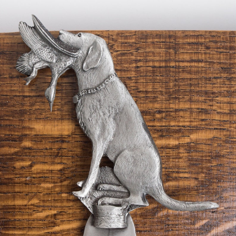 Small Pewter Hunting Dog Wine Barrel Coat Rack, Choice of Finish - Etsy