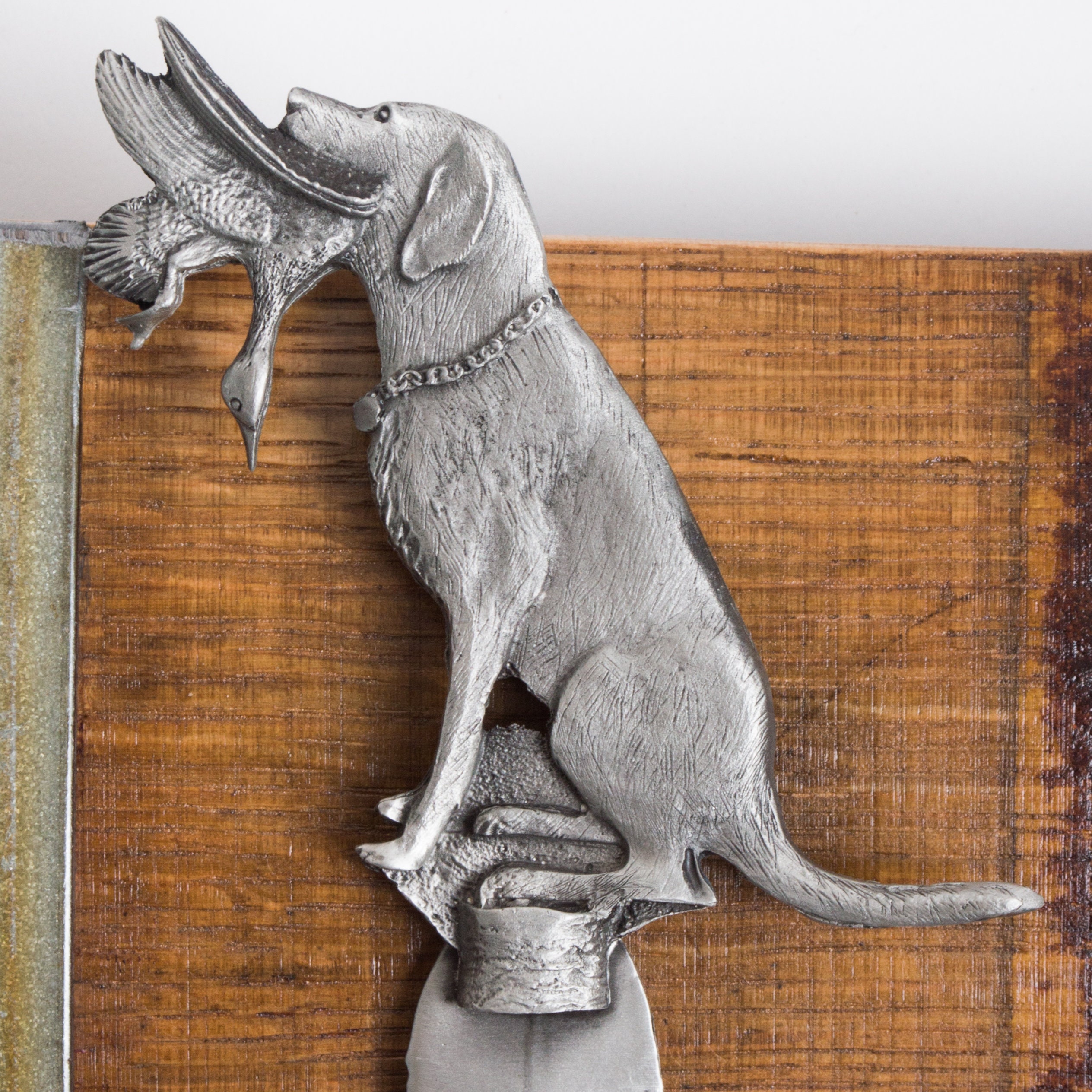 Small Pewter Hunting Dog Wine Barrel Coat Rack, Choice of Finish - Etsy