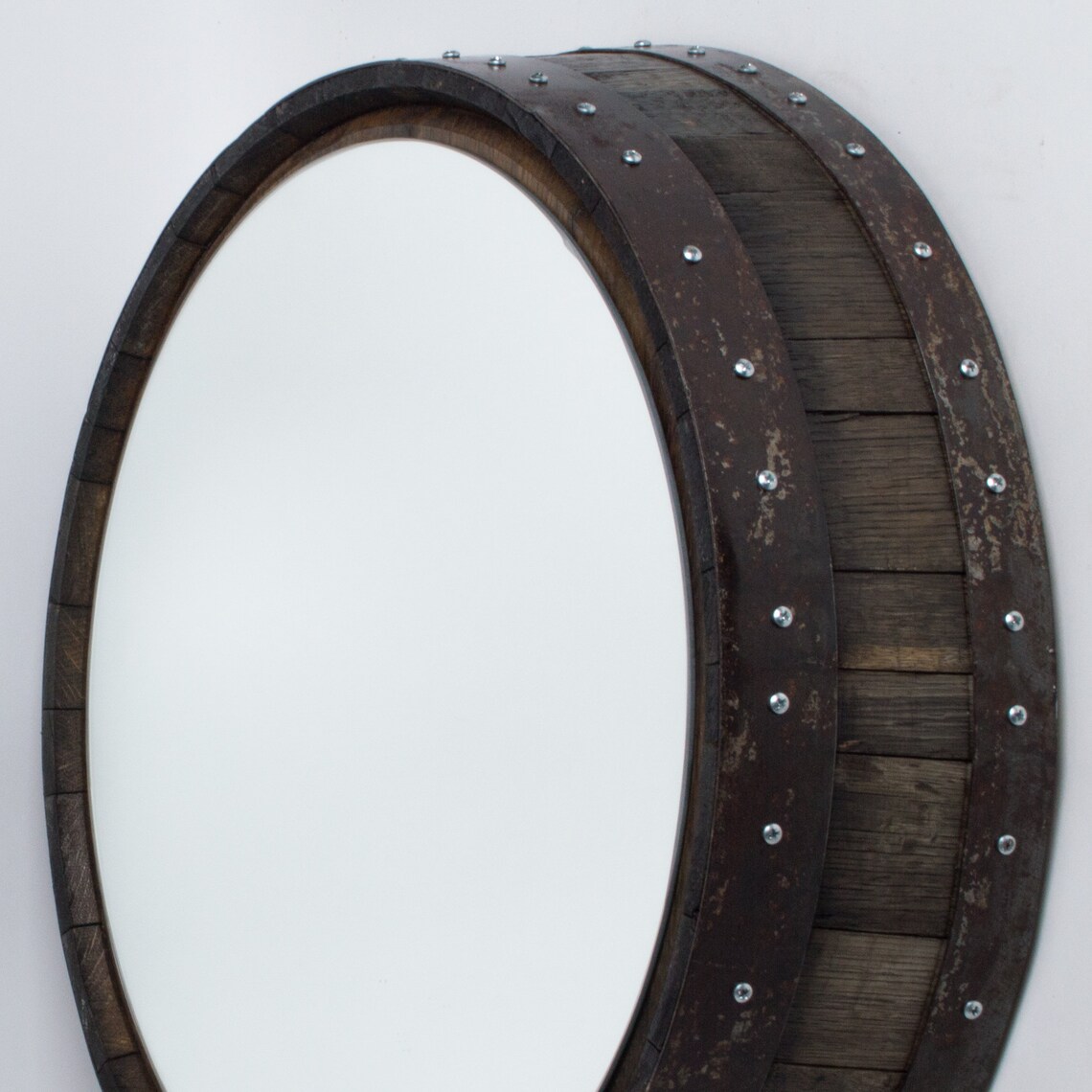 Bourbon Barrel Mirror - Etsy
