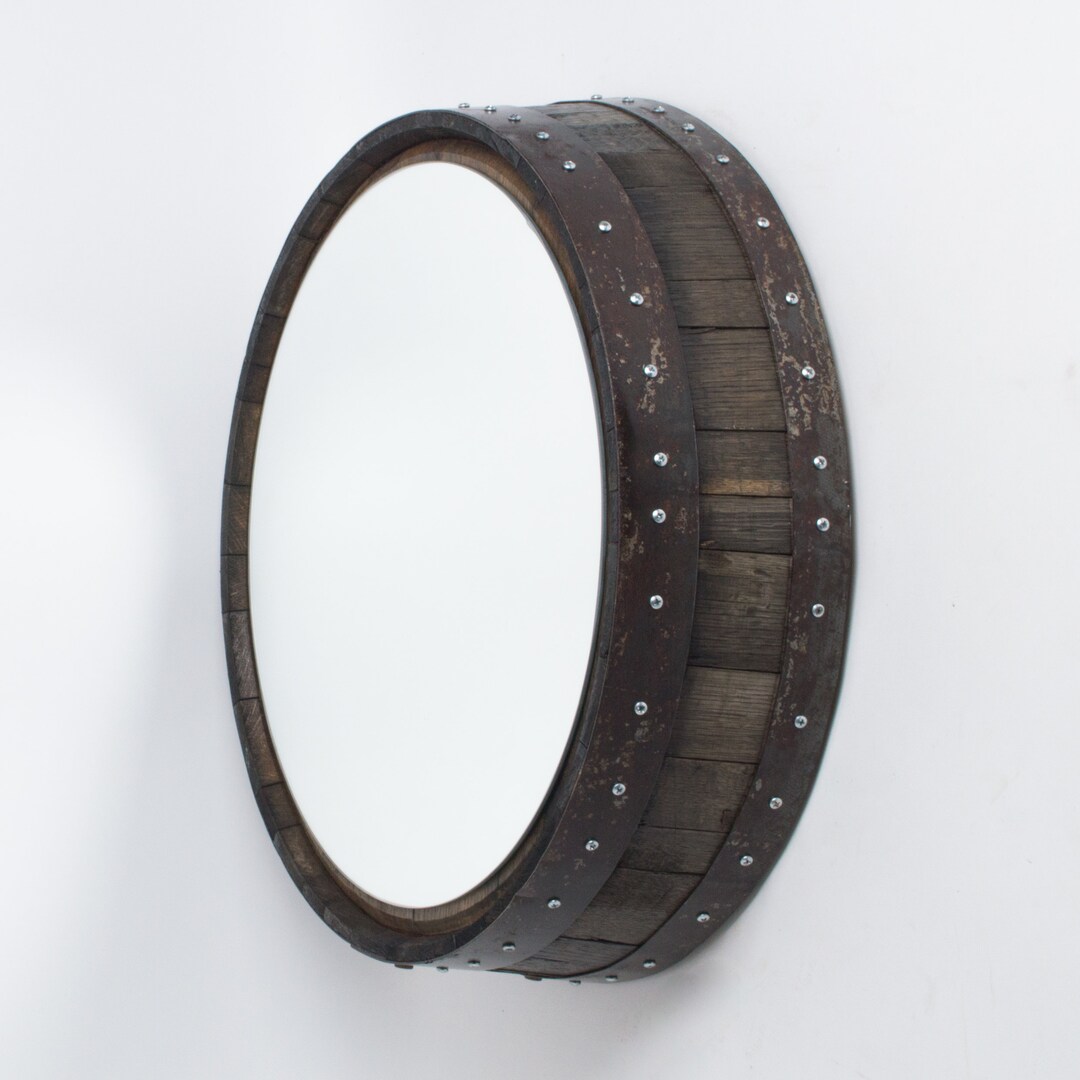 Bourbon Barrel Mirror - Etsy