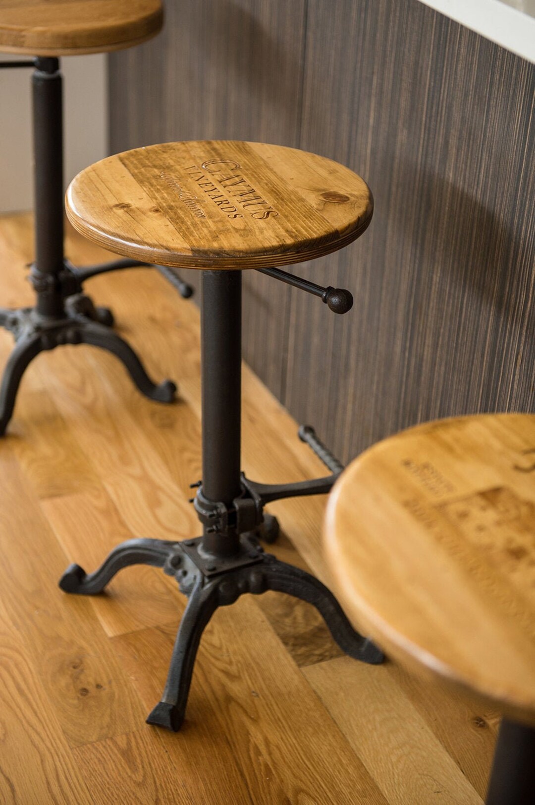 Caymus Wine Crate Adjustable Stool - Etsy