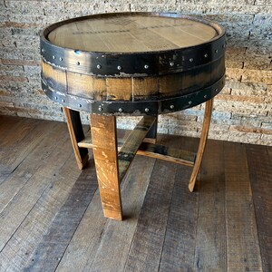 Whiskey Barrel End Table - Etsy
