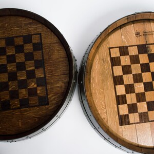 Engraved Wine Barrel Chess Board, Choice of Finish - Etsy