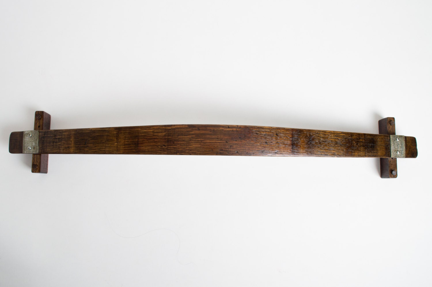 Dark Walnut Barrel Stave Towel Rack With Bands Choice of Size - Etsy