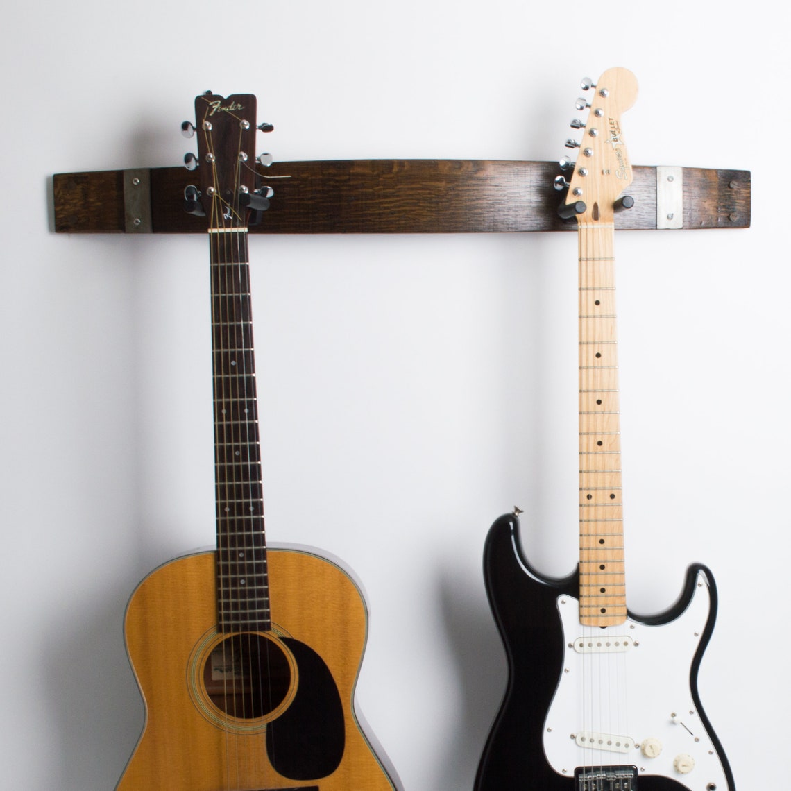 Wine Barrel Double Guitar Rack Dark Walnut Finish - Etsy