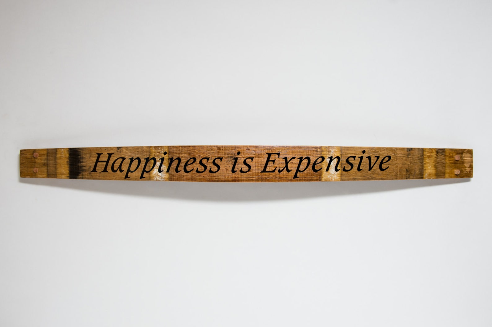 Happiness is Expensive Barrel Stave Cellar Sign | Etsy