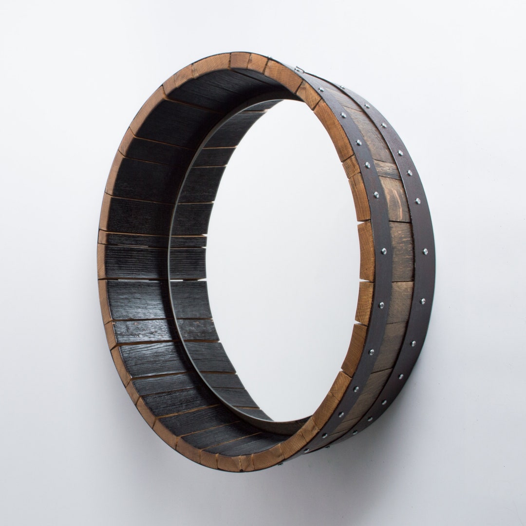 Bourbon Barrel Mirror, Inverted - Etsy
