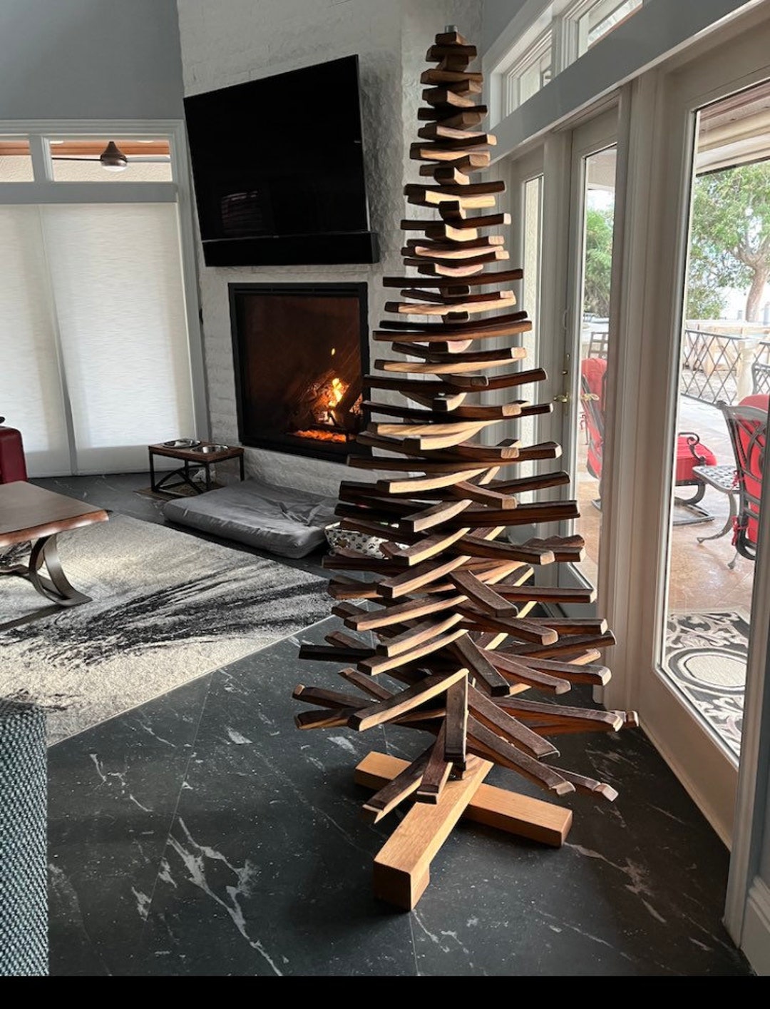 Wine Barrel Christmas Tree - 6 Feet Tall - Etsy