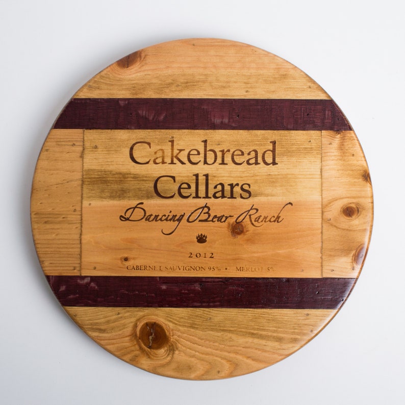 Cakebread Cellars Dancing Bear Ranch Lazy Susan With Wine - Etsy