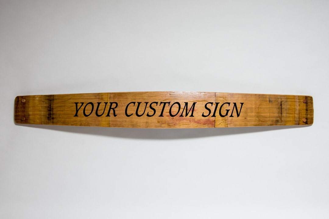 Custom Barrel Stave Sign - Etsy