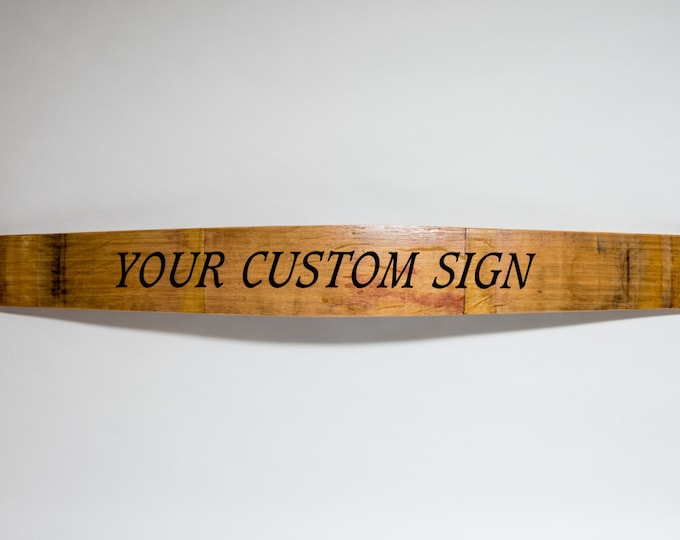 Custom Barrel Stave Sign - Etsy