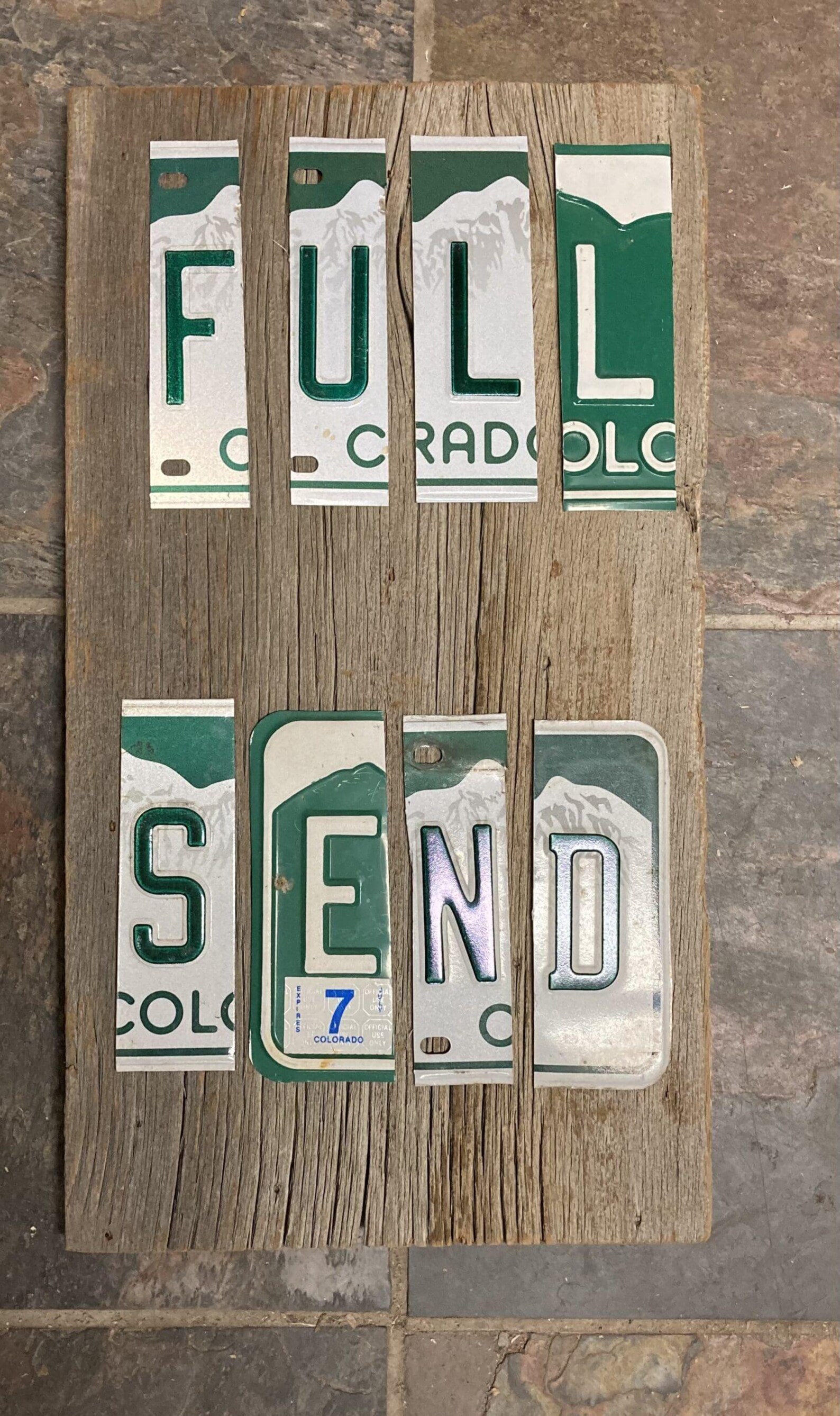 FULL SEND License Plate Sign - Etsy