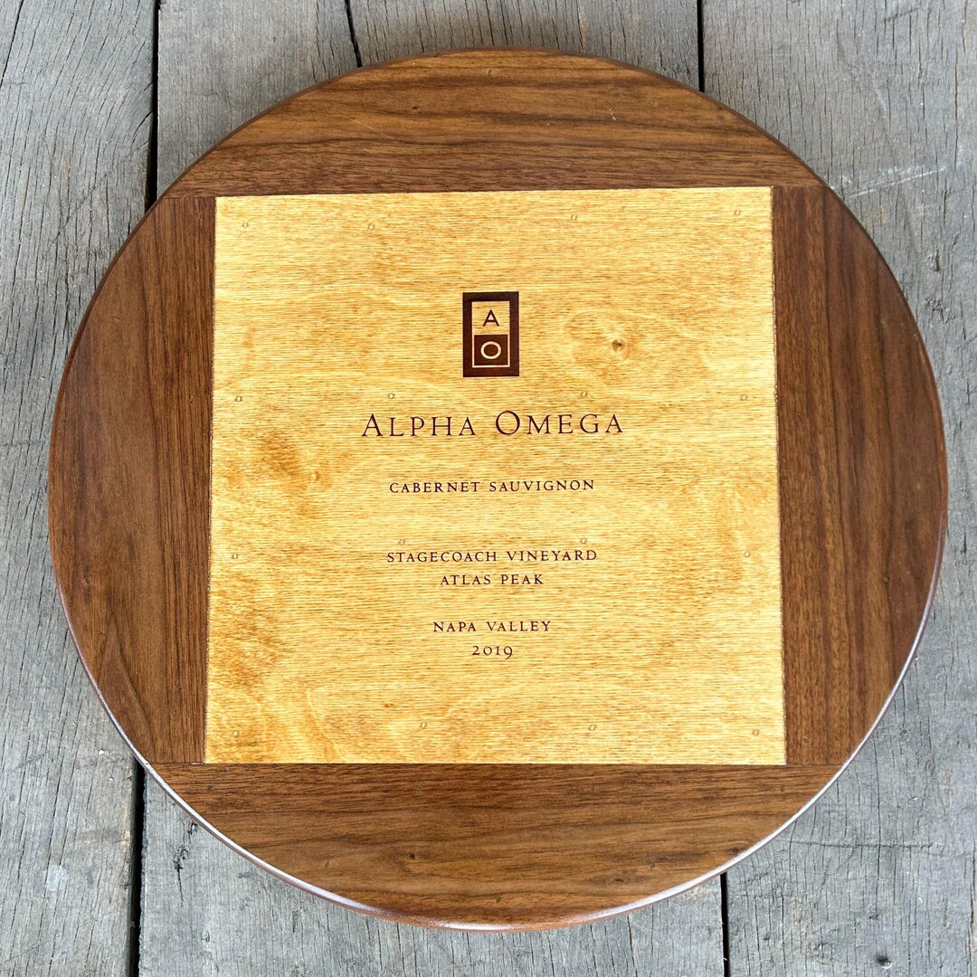 Alpha Omega Crate Lazy Susan -walnut Surround - Etsy