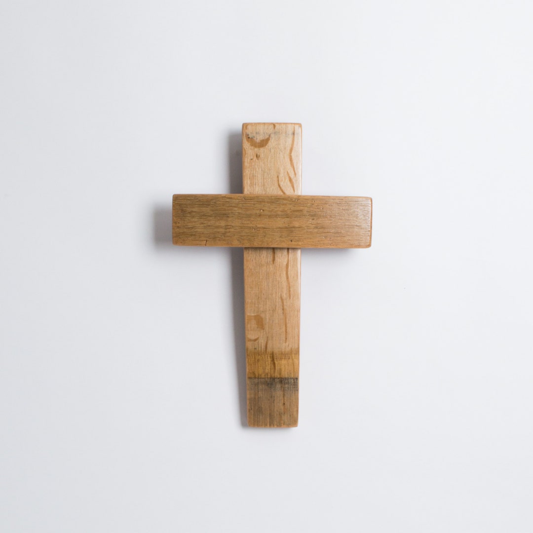 Small Barrel Stave Cross, Choice of Finish - Etsy