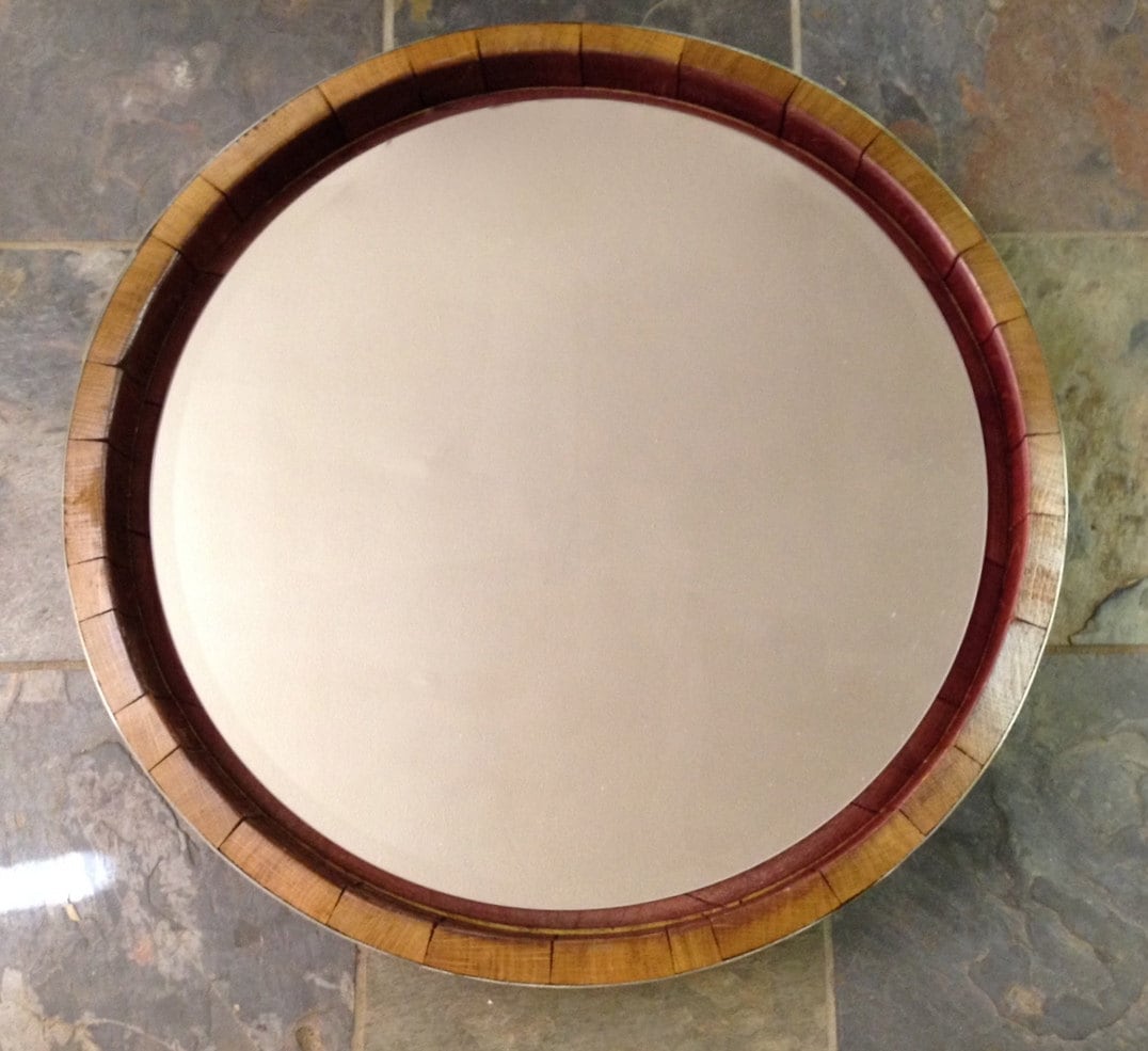 Inverted Wine Barrel Mirror - Etsy