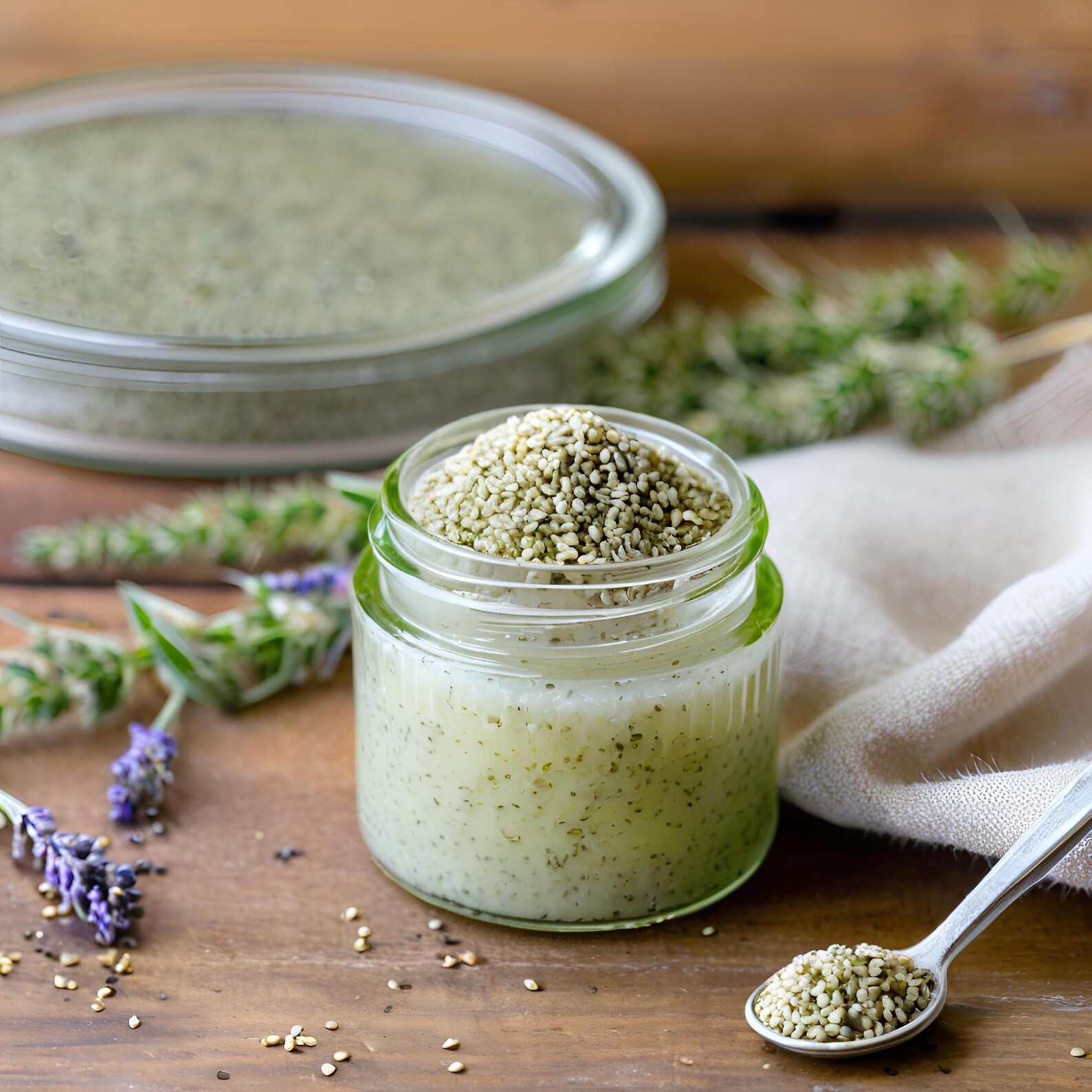 DIY Sugar Scrub Recipe: Hemp Heart Harmony Whipped Shower Scrub With ...