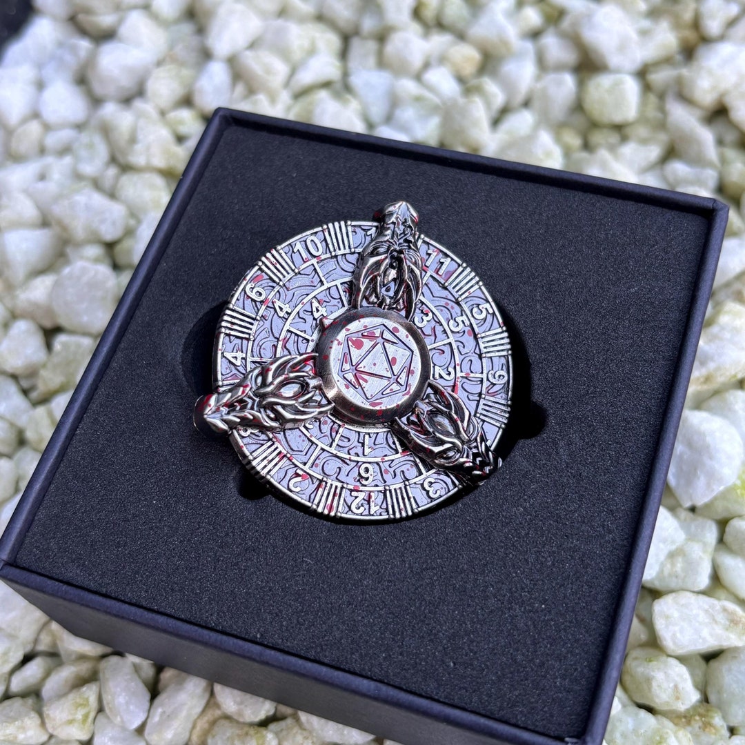 Mini Blood Spinner, Gunmetal Mini Spinner, Mini Dice Spinner, Blood ...