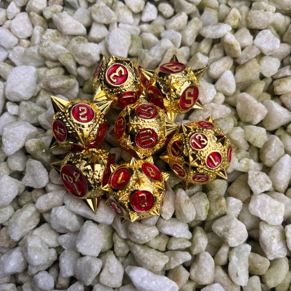 Gold Dice Set - Etsy