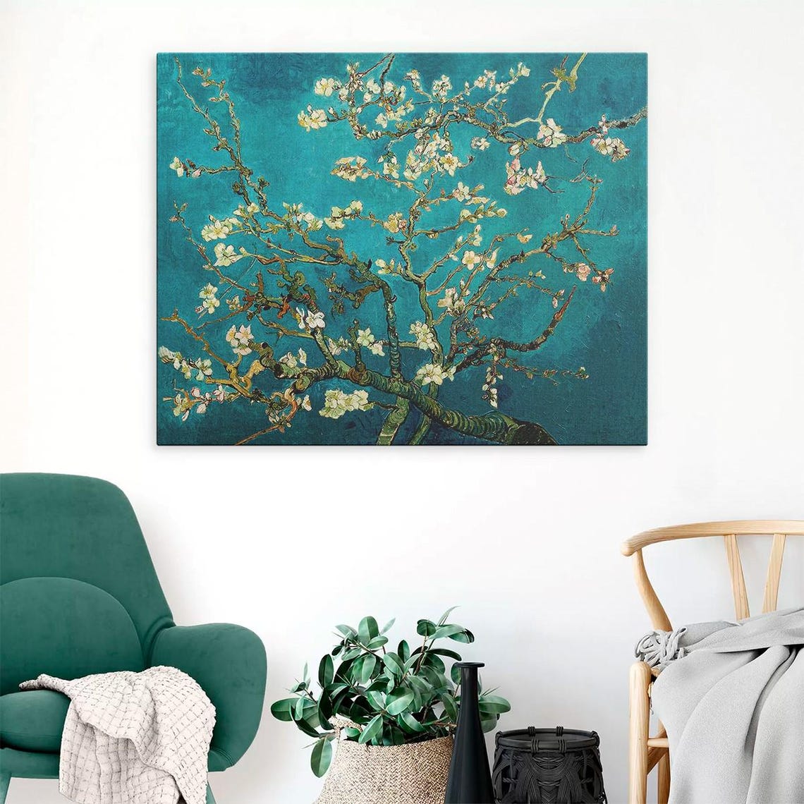 Vincent Van Gogh Almond Blossom Canvas, Art Poster, Reproduction Wall ...