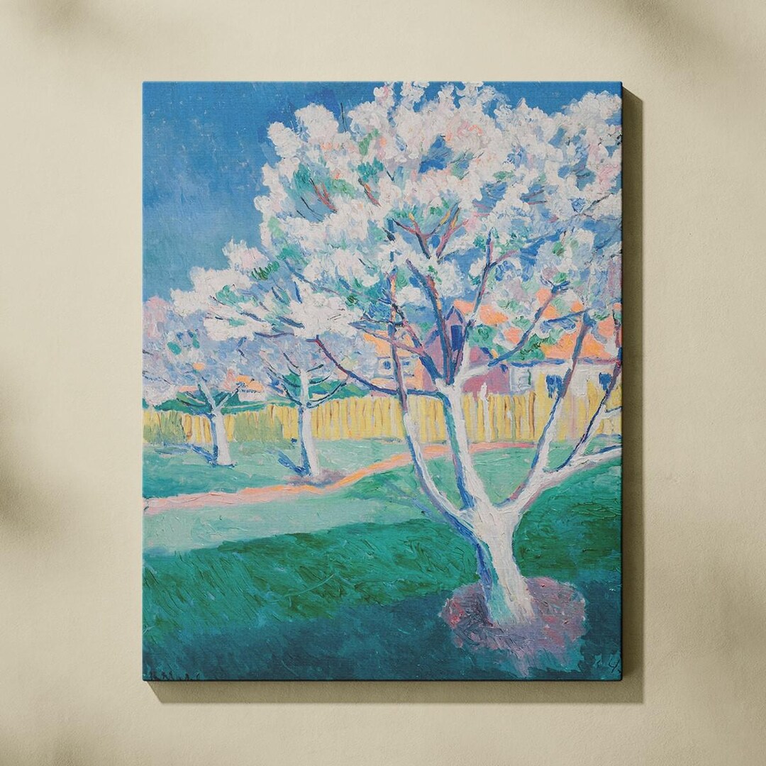 Kazimir Malevich Apple Tree in Blossom Canvas, Art Poster, Reproduction ...