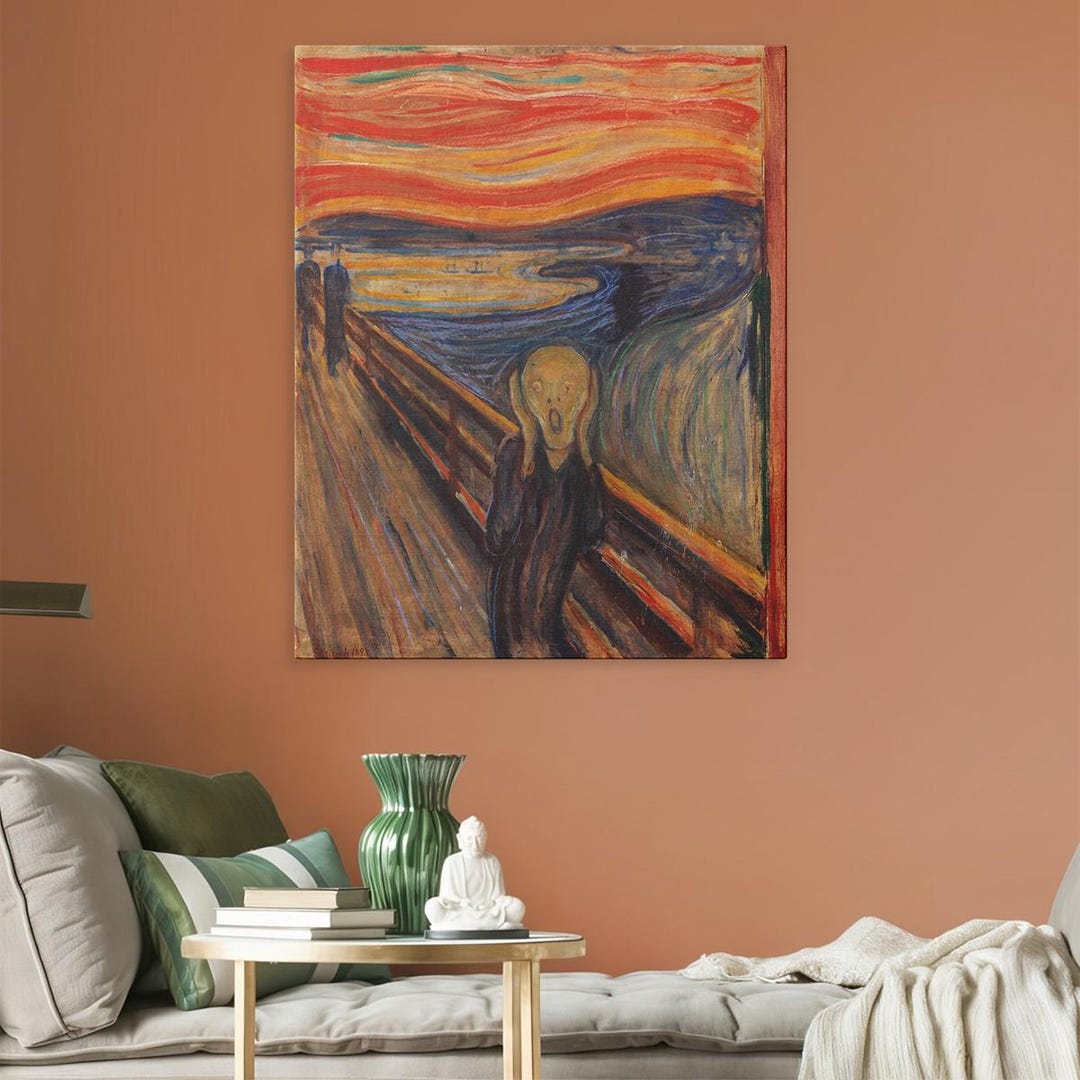 Edvard Munch the Scream Canvas, Art Poster, Reproduction Wall Art (DVR ...