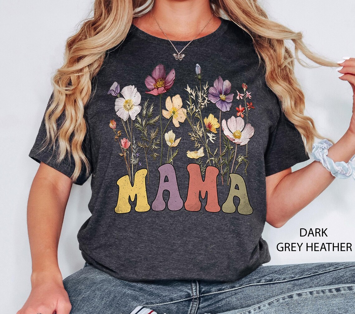 Wildflowers Mama Shirt, Mama Shirt, Retro Mom Tshirt, Mother's Day Gift ...