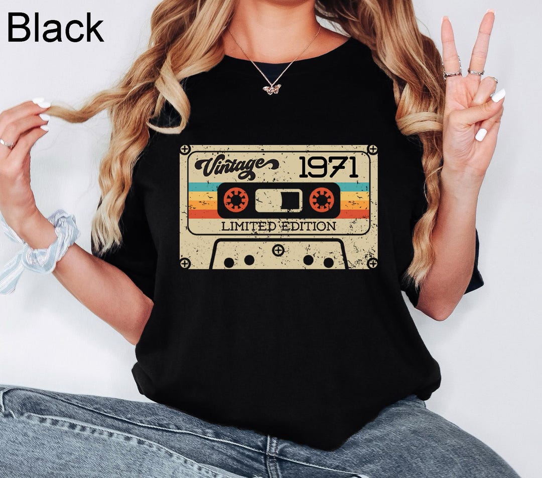 Vintage 1971 Shirt, Birthday Gift for Men,birthday Best Friend Shirt ...