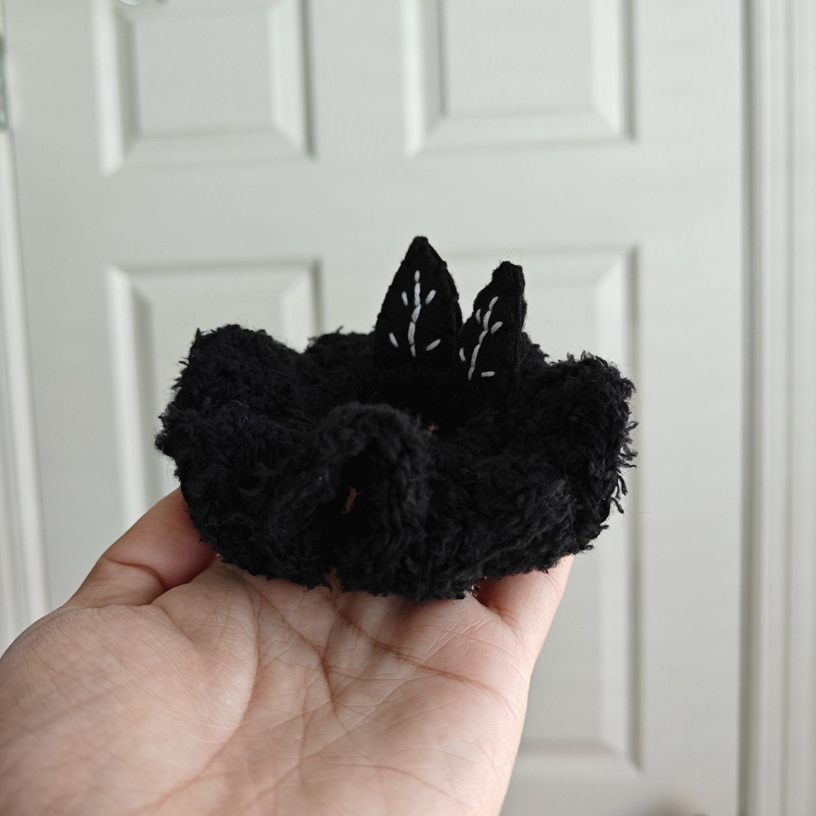Fluffy Moth Scrunchie | Cute Crochet Inspired Mothman Cryptic Monster ...