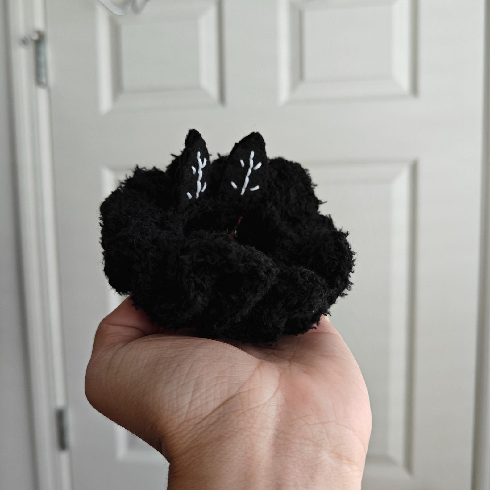 Fluffy Moth Scrunchie | Cute Crochet Inspired Mothman Cryptic Monster ...