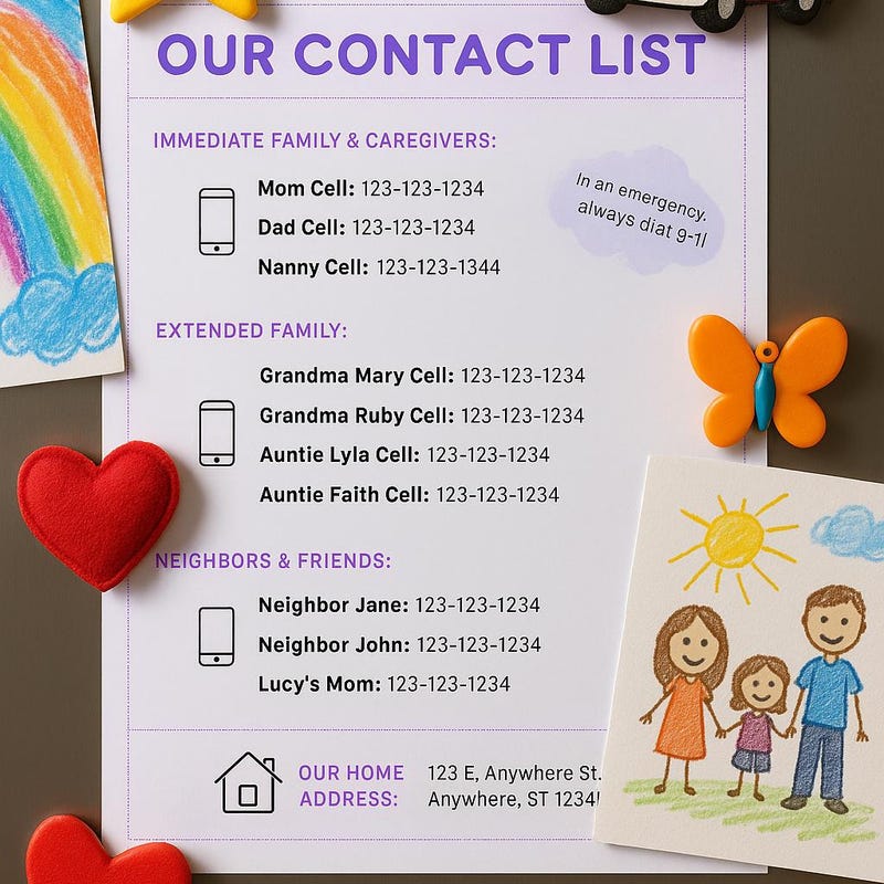 Family Address List - Etsy