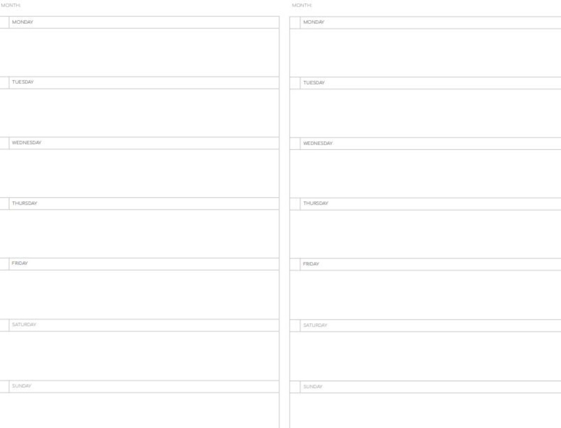 A5 Week Planner Template Printable - Etsy