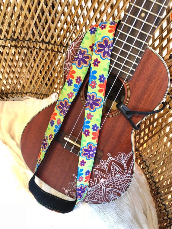 Ukulele Straps Types Adjustable Cotton Ukulele Strap Non Drilling