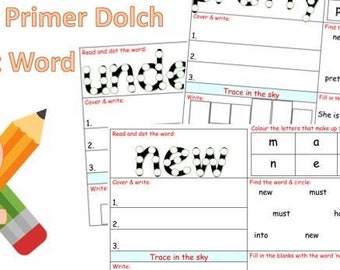 First Grade Dolch Sight Words Reading and Spelling Activity Book - Etsy