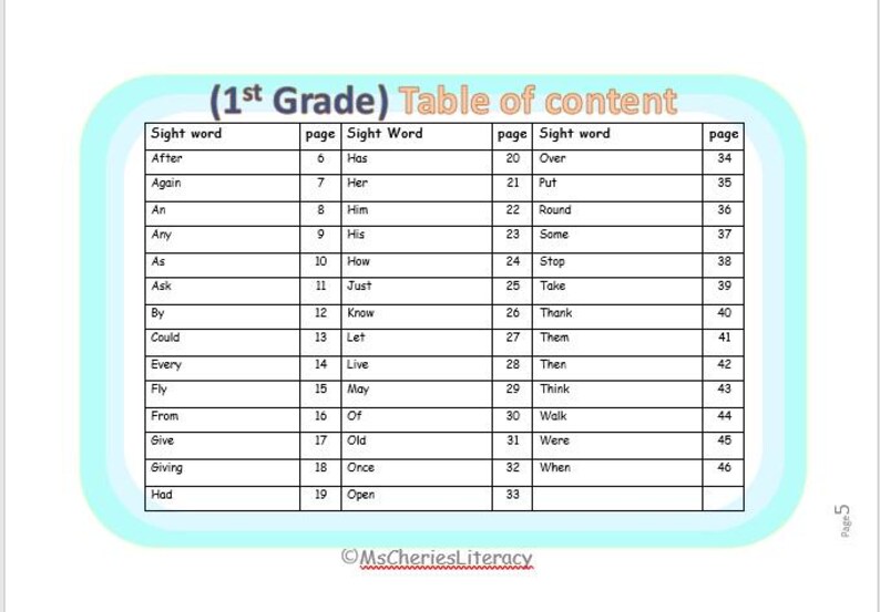 First Grade Dolch Sight Words Reading and Spelling Activity Book - Etsy