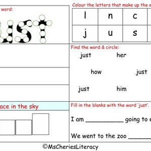 First Grade Dolch Sight Words Reading and Spelling Activity Book - Etsy