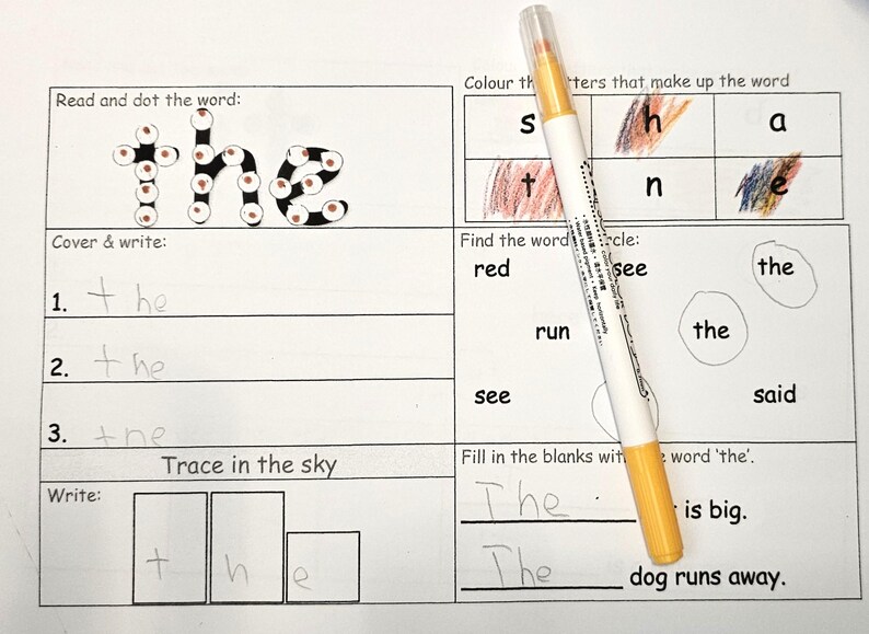 First Grade Dolch Sight Words Reading and Spelling Activity Book - Etsy