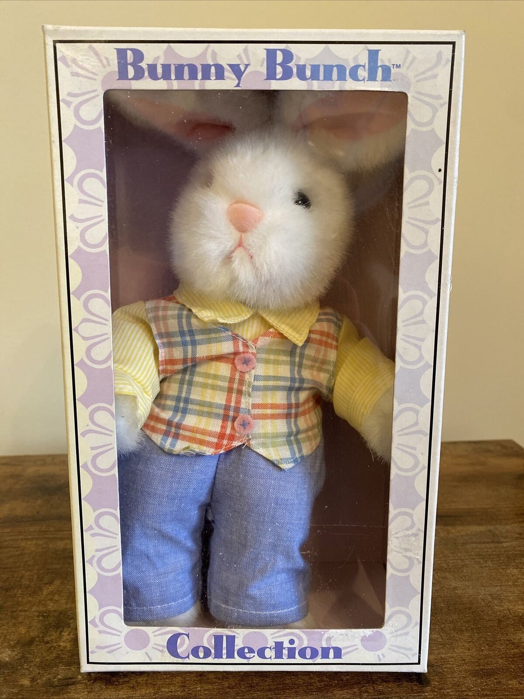 Vintage Russ Bunny Bunch Collection Boy Bunny Rabbit Stuffed Animal ...