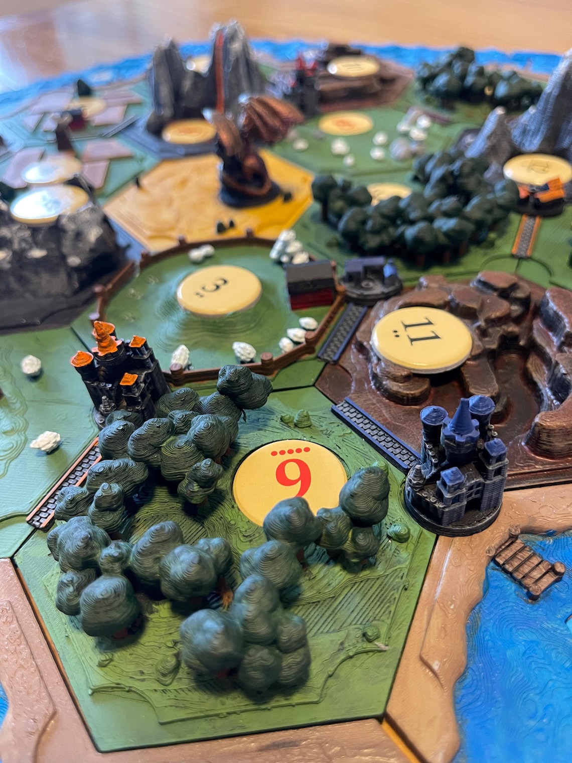 3D Catan Player Pieces – Castle-style Upgrade Set - Etsy