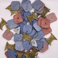 20 Copper Ingots, Dnd Metal Game Coins, TTRPG Accessories, Dungeons and ...
