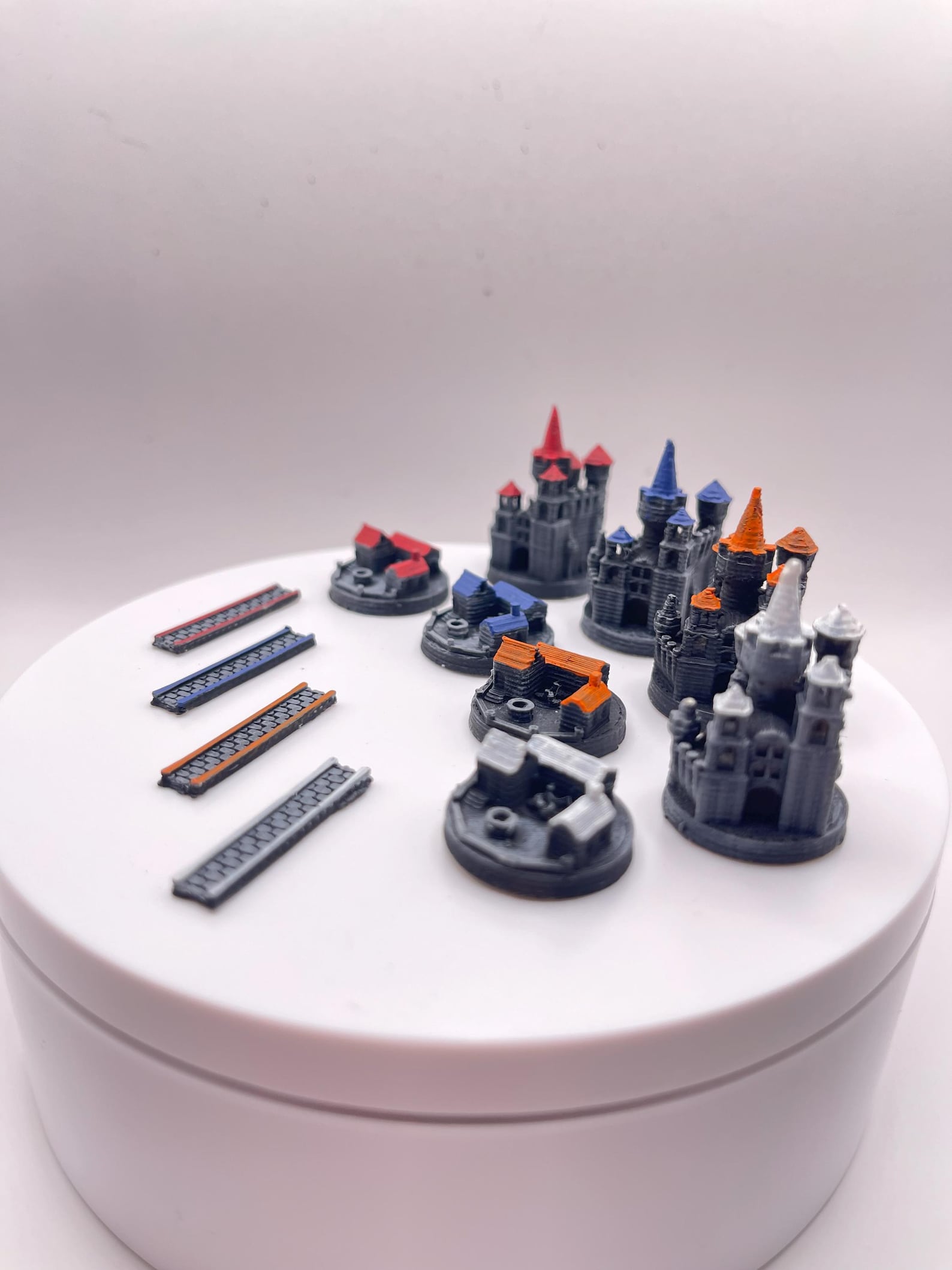 3D Catan Player Pieces – Castle-style Upgrade Set - Etsy