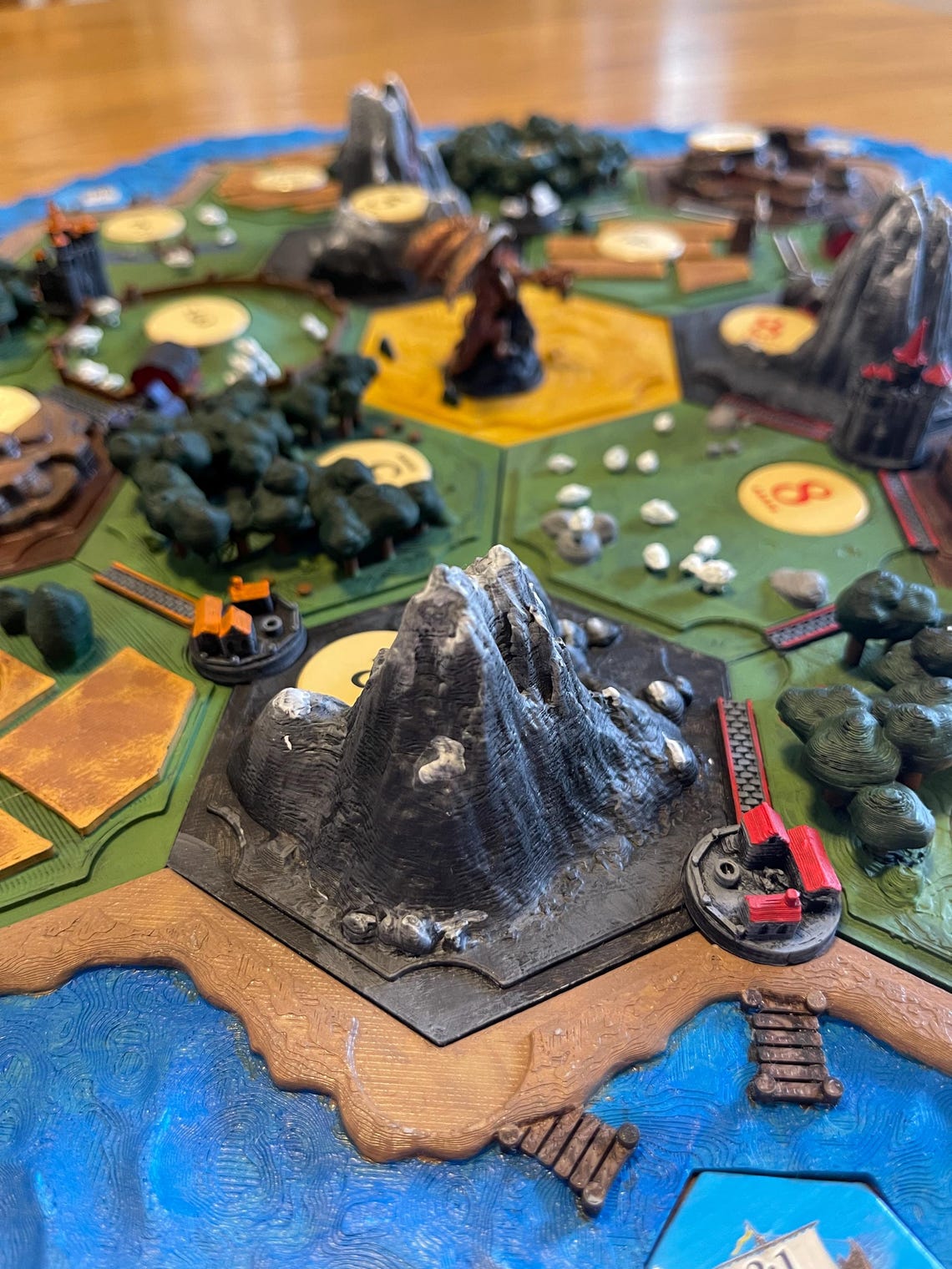 3D Catan Player Pieces – Castle-style Upgrade Set - Etsy