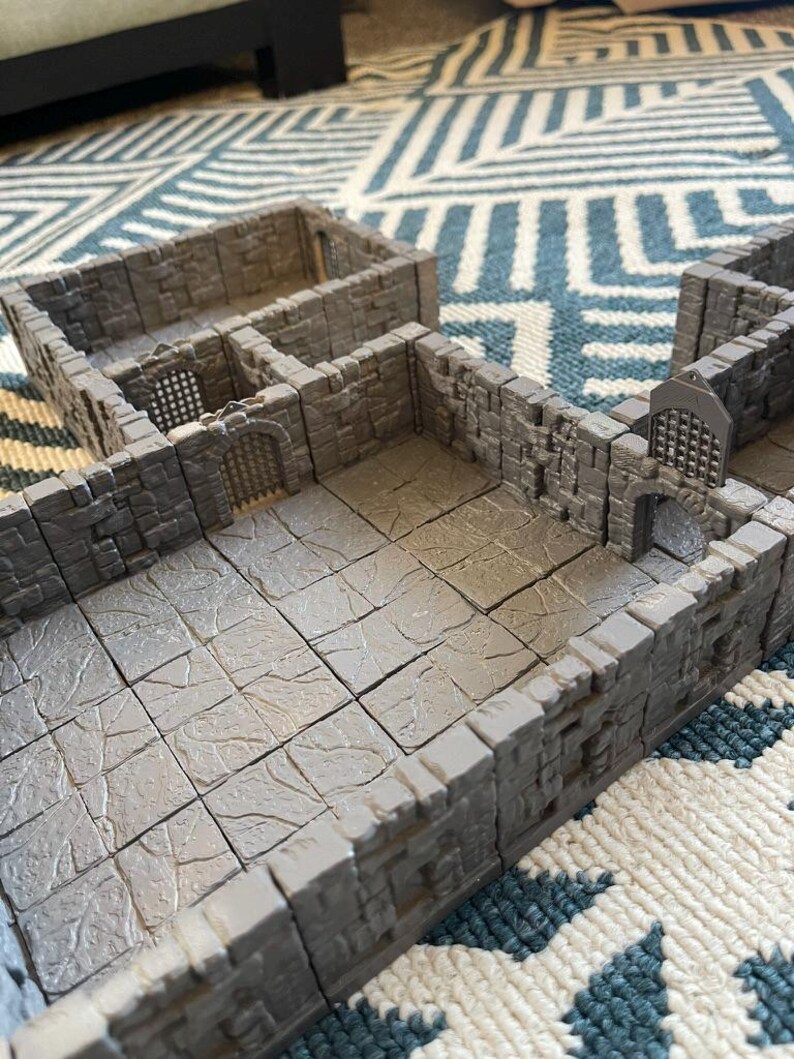 3D Printed Dungeon Crawl Terrain Set - Modular Openlock Compatible ...