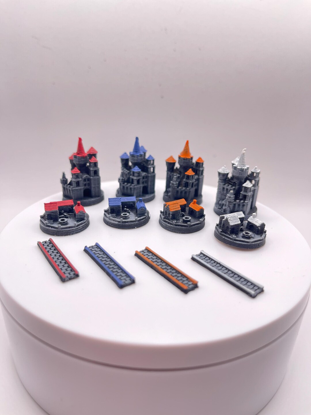 3D Catan Player Pieces – Castle-style Upgrade Set - Etsy