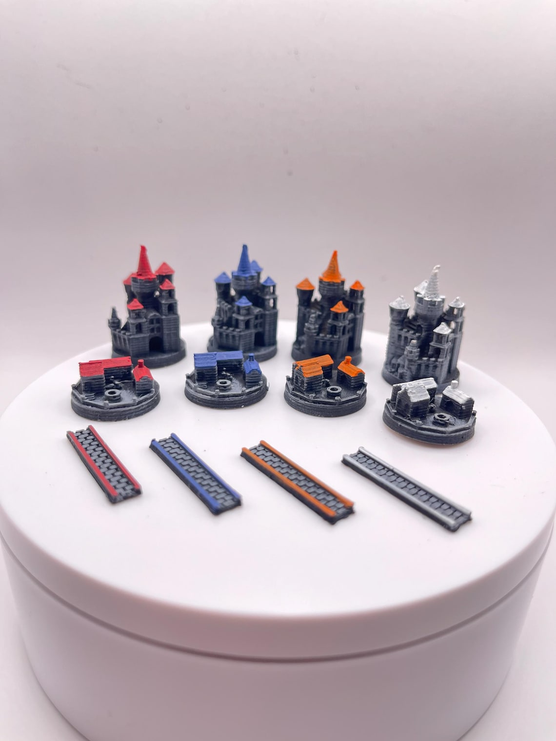 3D Catan Player Pieces – Castle-style Upgrade Set - Etsy