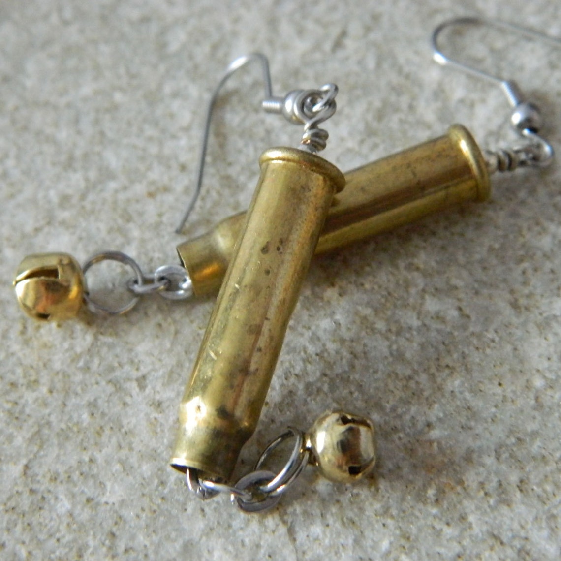 Jingle Shell Bullet Earrings | Etsy