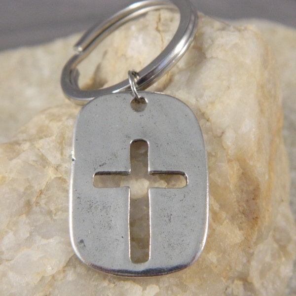 Cross Keychain - Etsy